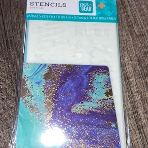 Other | Pencil Pouch Stencils 1 Markers | Poshmark